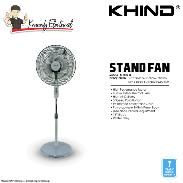 Khind 16" STAND FAN (Special Edition) SF1682SE | Kennedy Electrical ...
