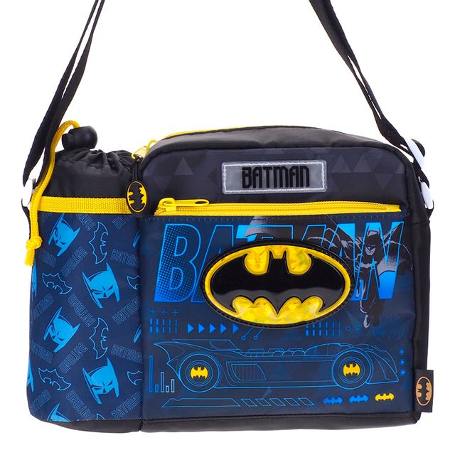 Batman Kid's Shoulder Bag with Bottle Bag 小童斜揹袋連水樽格 | Manis E-shop