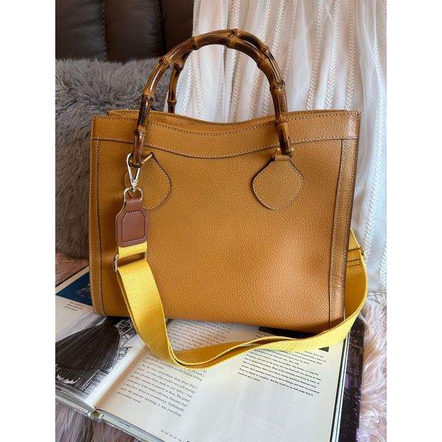 vintage gucci diana bag mango 🥭 yellow calfskin | Black Vintage 中古店