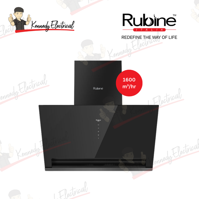 Rubine 1600 m³/hr Cooker Hood RCH-NEORA-90BL | Kennedy Electrical ...