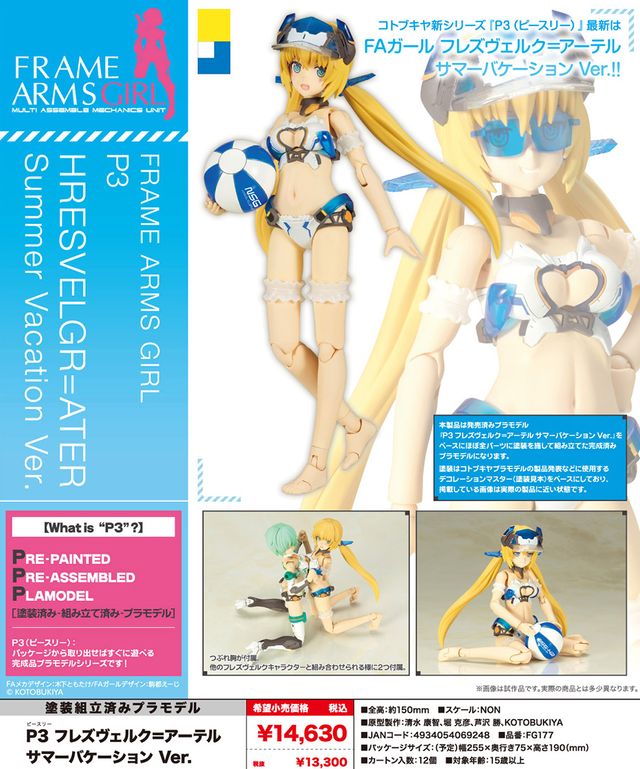 (預訂訂金 $300) (總價 $604) 壽屋 Kotobukiya Frame Arms Girl P3 Hresvelgr=Ater Summer Vacation Ver. FAG ...