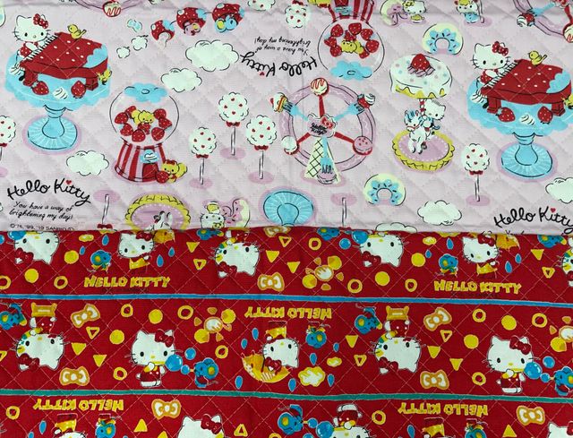 Sanrio Quilted Fabric - Hello Kitty | Cheer Wool 姿采毛冷