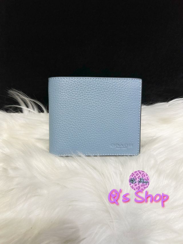 Coach bi fold wallet 1205/light blue | Q's Shop