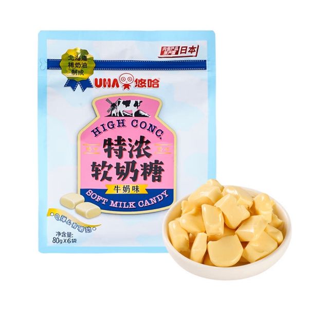 UHA悠哈-特濃軟牛奶糖80g x 6 | BFun Group
