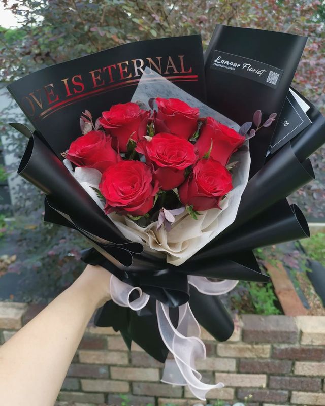 Eternal Love Red Rose Bouquet | Lamour Florist